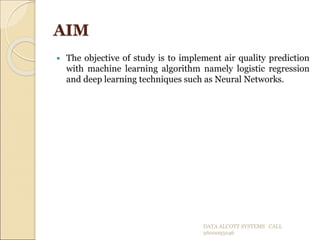 Air pollution prediction in python | PPT