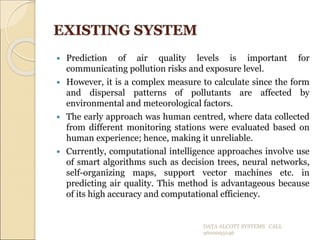 Air pollution prediction in python | PPT