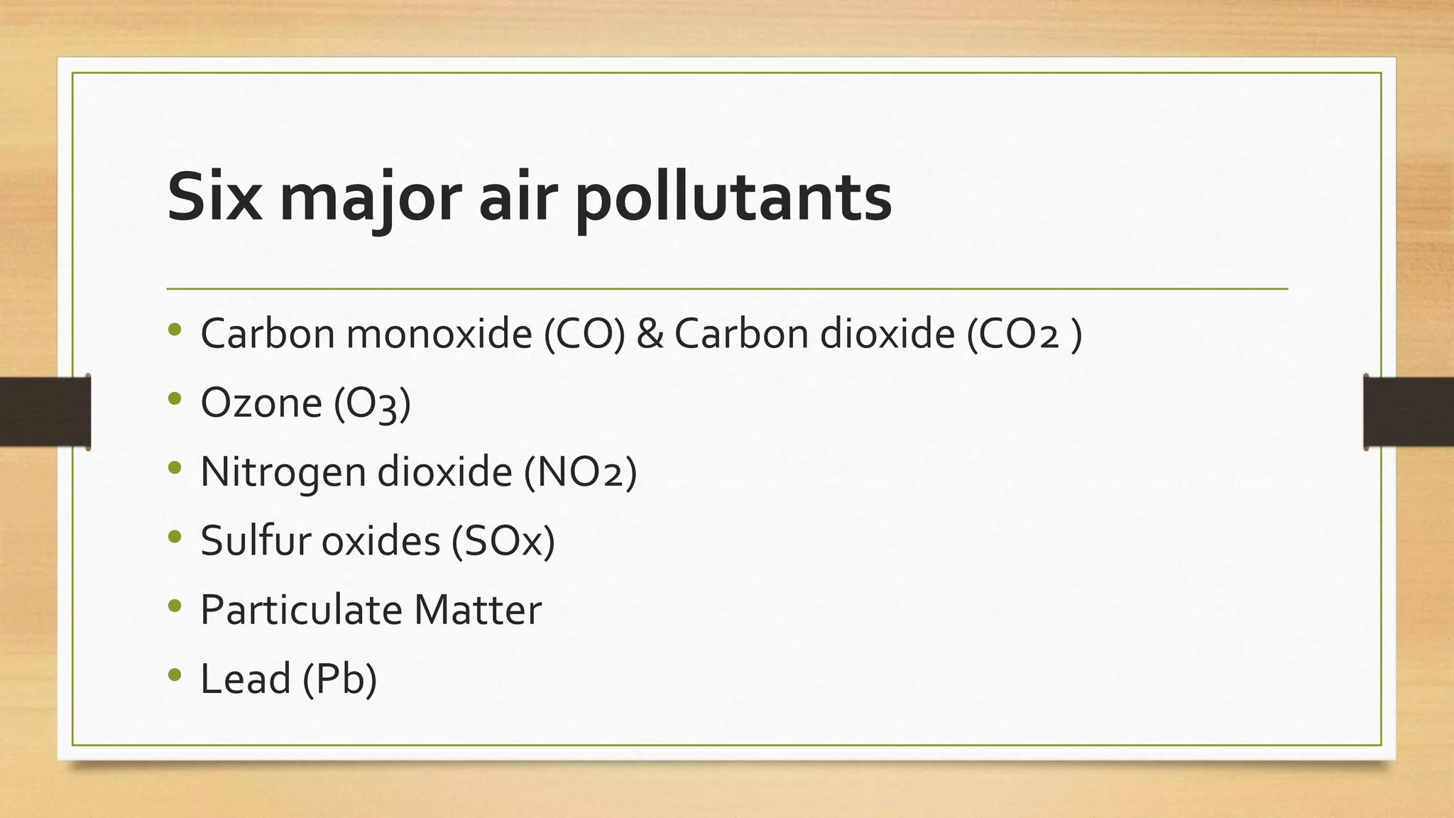 Air pollution Causes, Effects & Controls | PDF