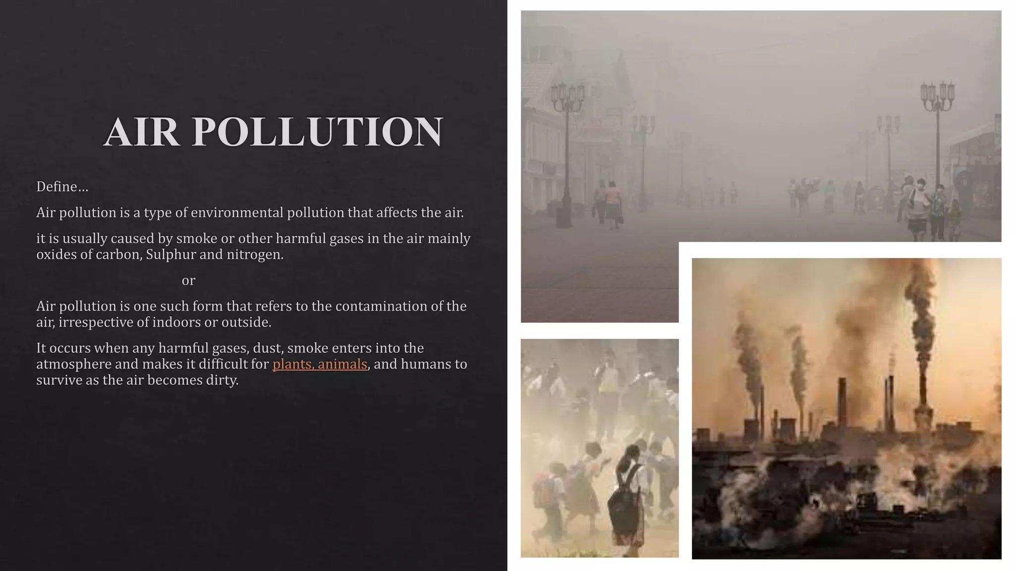 Air pollution presentation | PPTX
