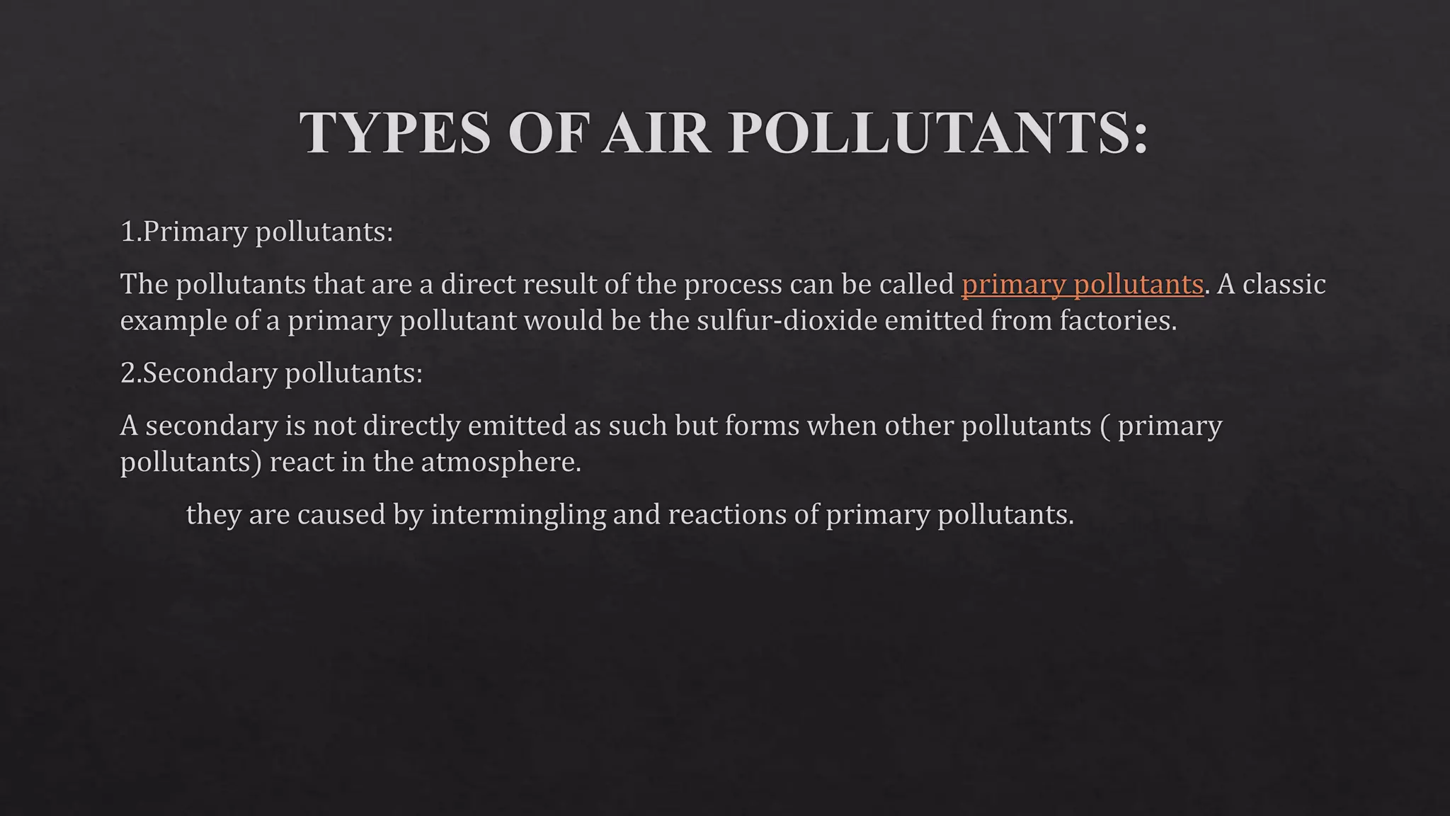 Air pollution presentation | PPTX