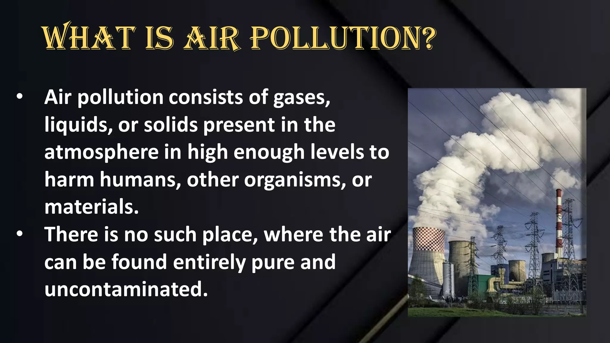 Air pollution || Environmental Science || Pollution || College Project ...