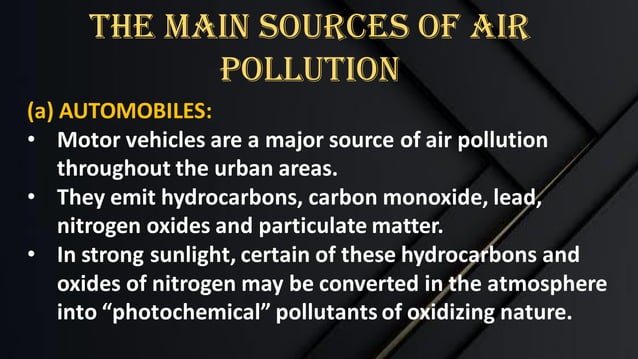 Air pollution || Environmental Science || Pollution || College Project ...