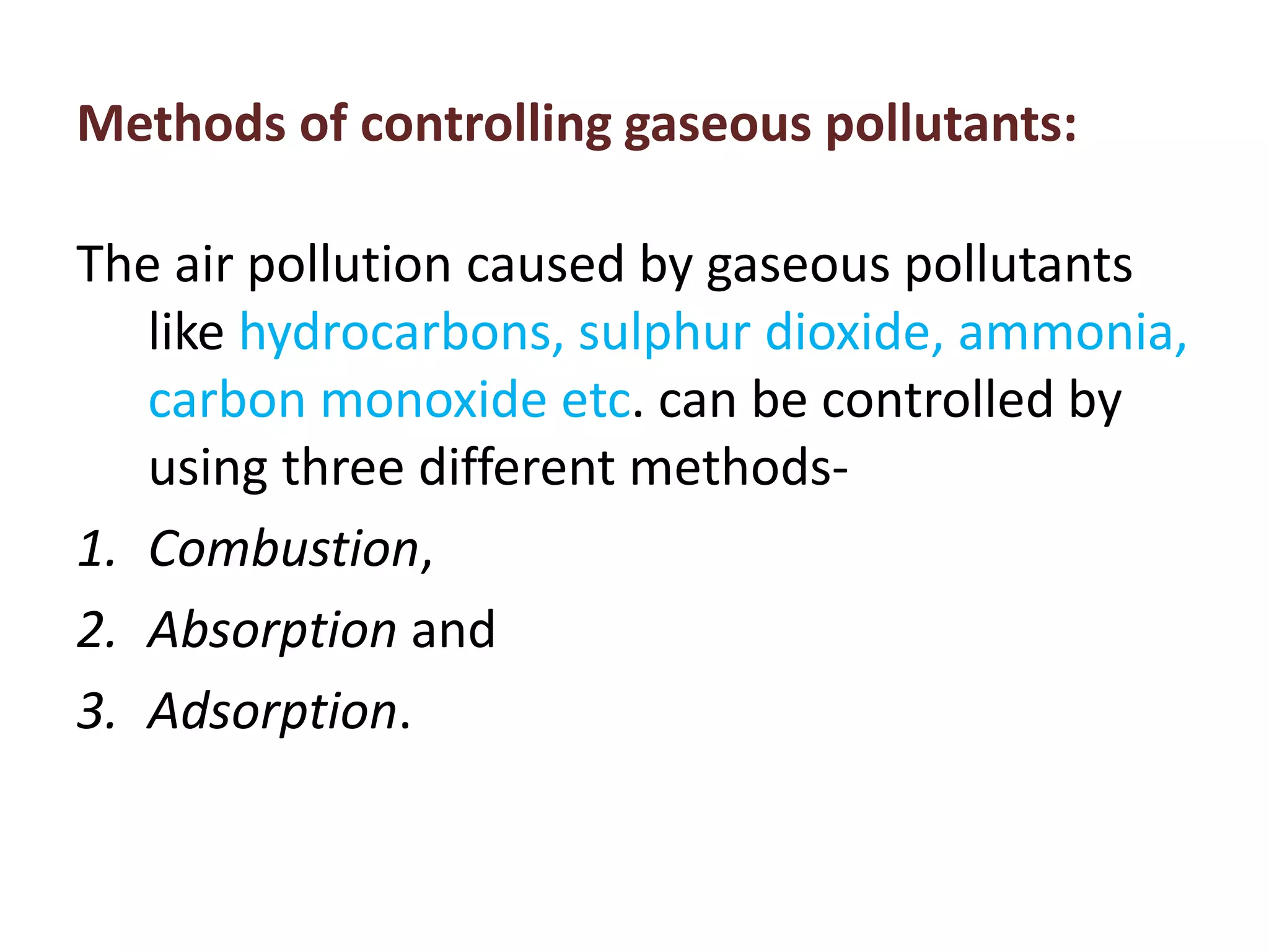 Air pollution prevention & control | PPTX