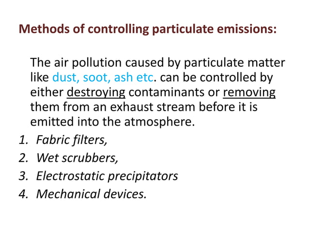 Air pollution prevention & control | PPTX | Indoor Environmental ...