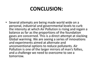 Air pollution prevention & control | PPTX