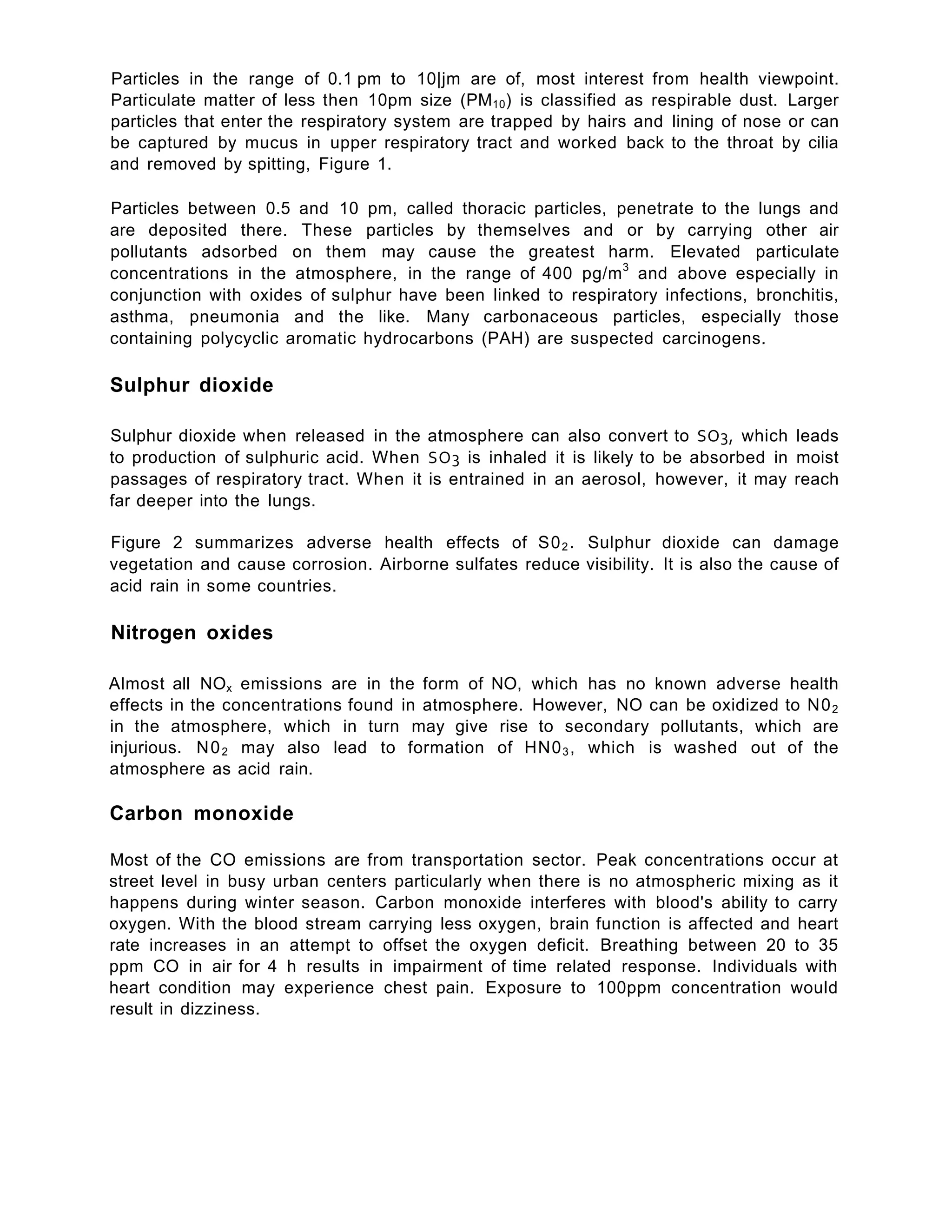 Air Pollution, Sources and Characteristics | PDF