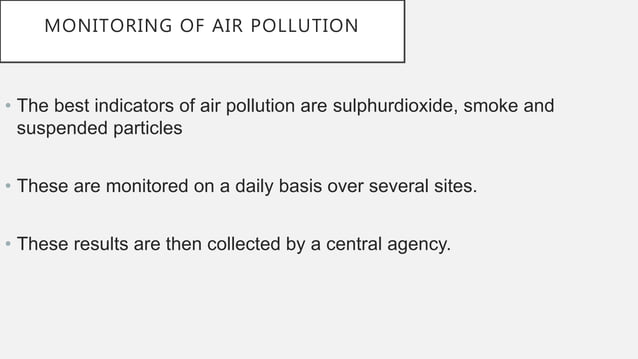 Air pollution, types, pollutants, and its management | PPTX