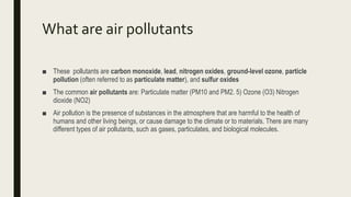 Air pollution te2 | PPT