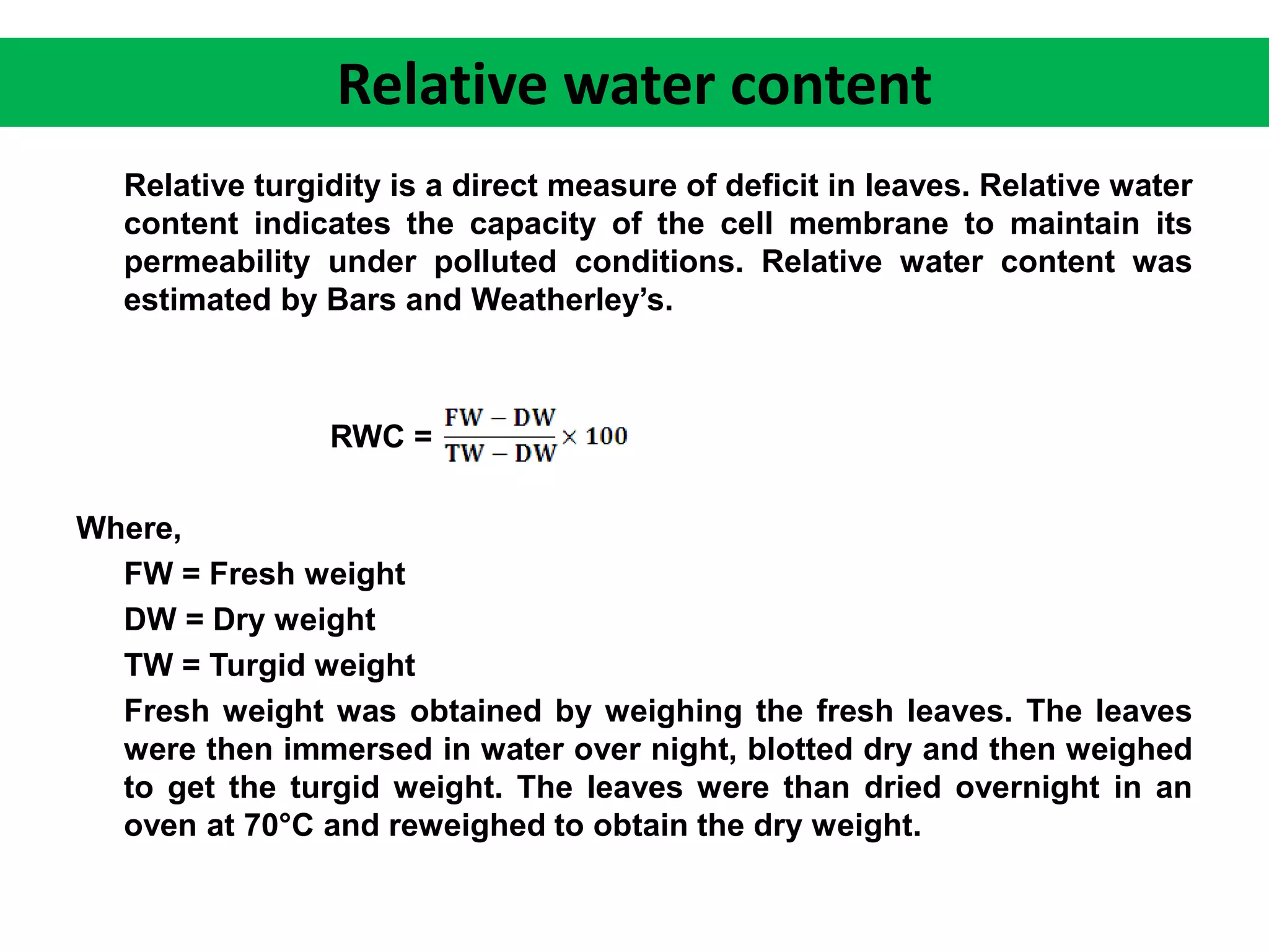 Air pollution tolerance index (apti) | PPTX