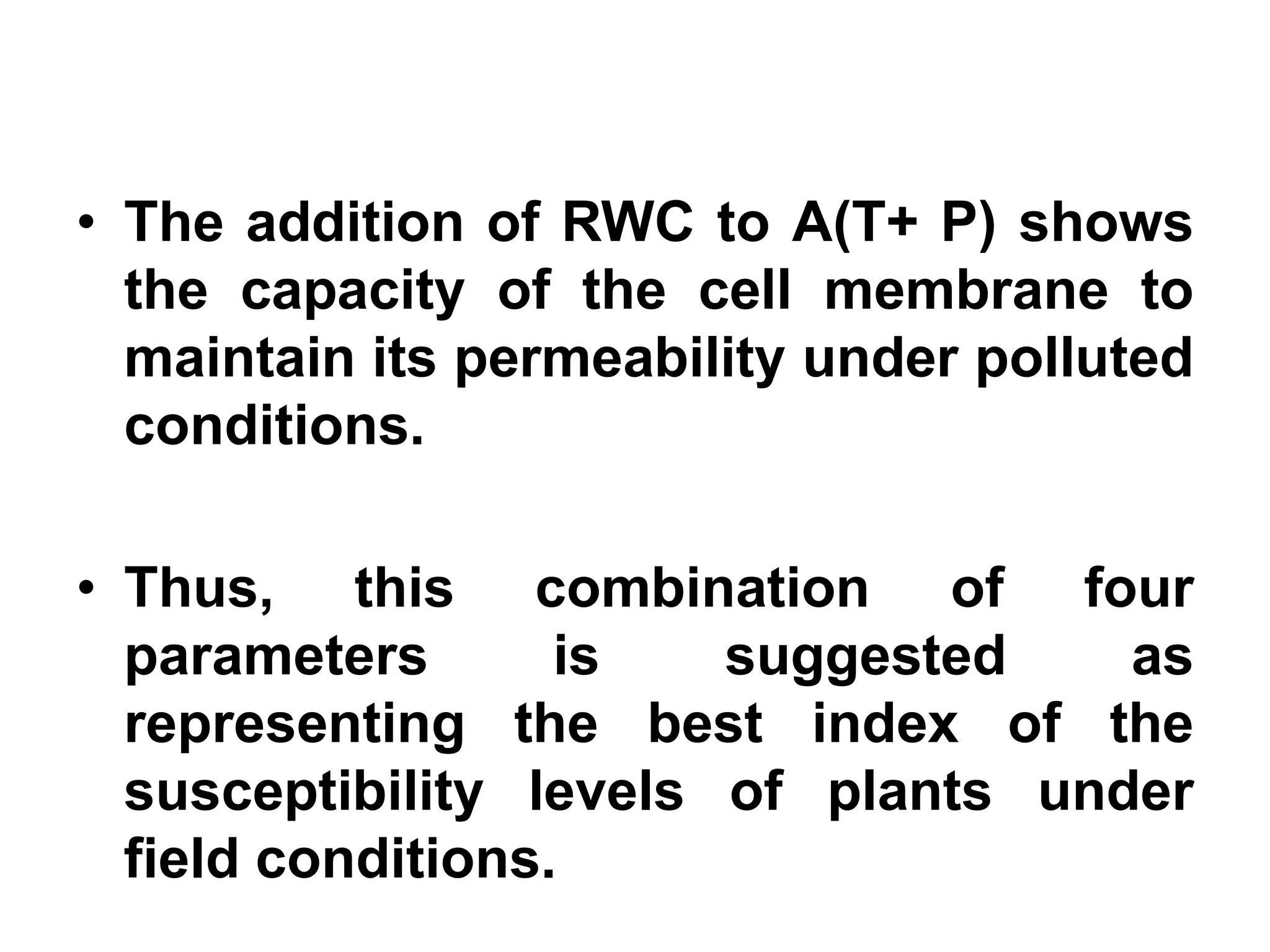 Air pollution tolerance index (apti) | PPTX