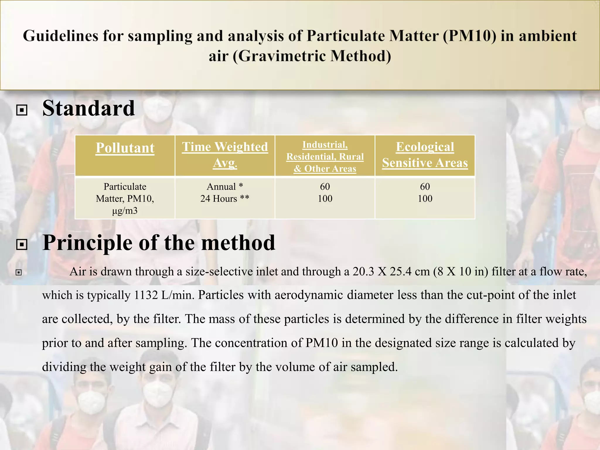 Guidelines For The Air Pollution Sampling & Analysis | PDF