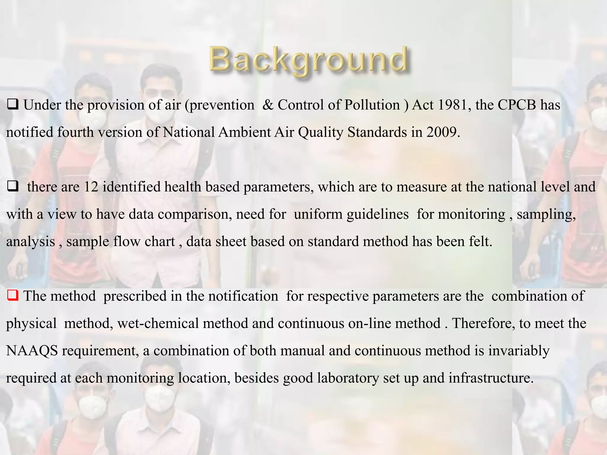 Guidelines For The Air Pollution Sampling & Analysis | PDF
