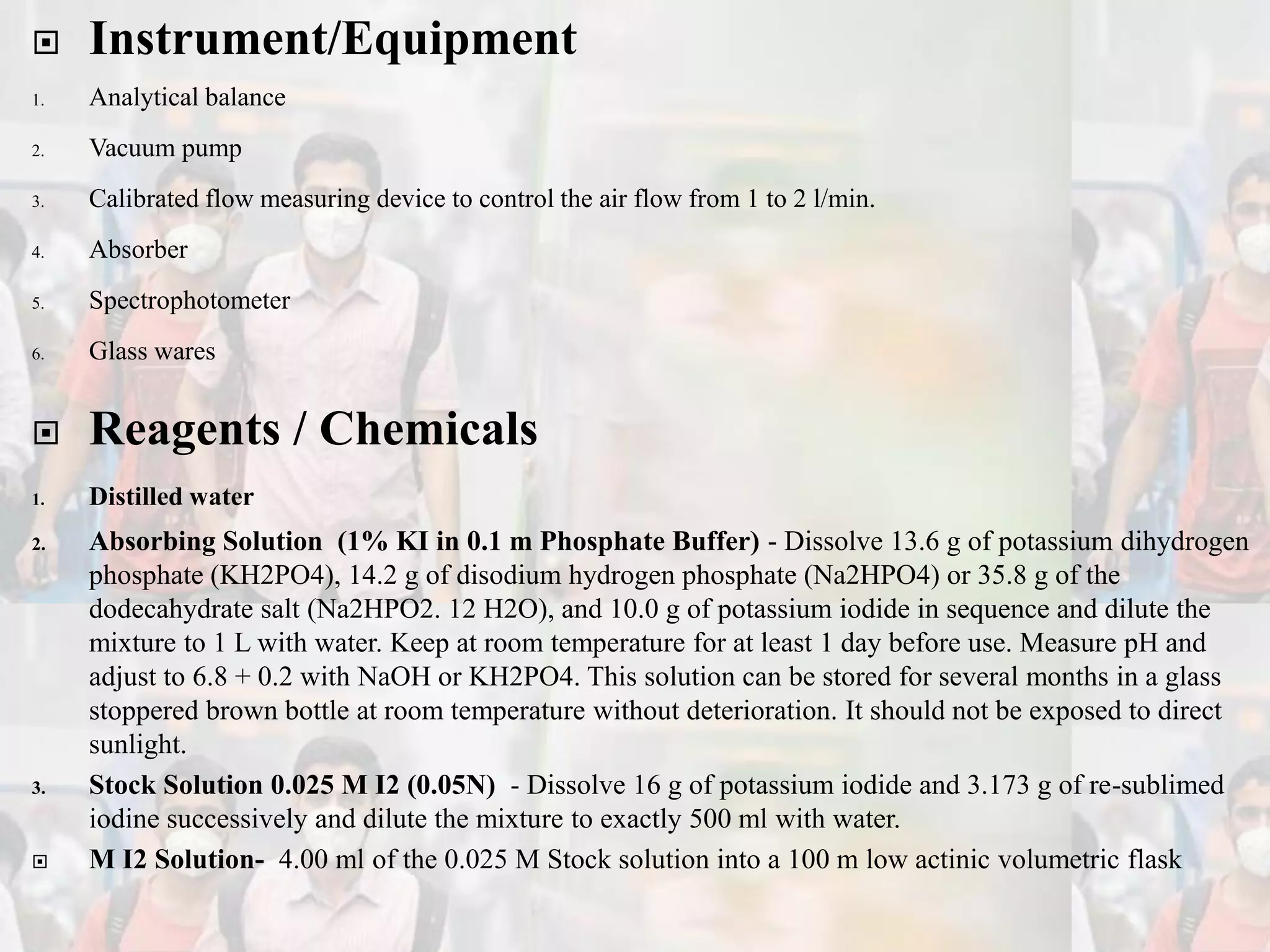 Guidelines For The Air Pollution Sampling & Analysis | PDF