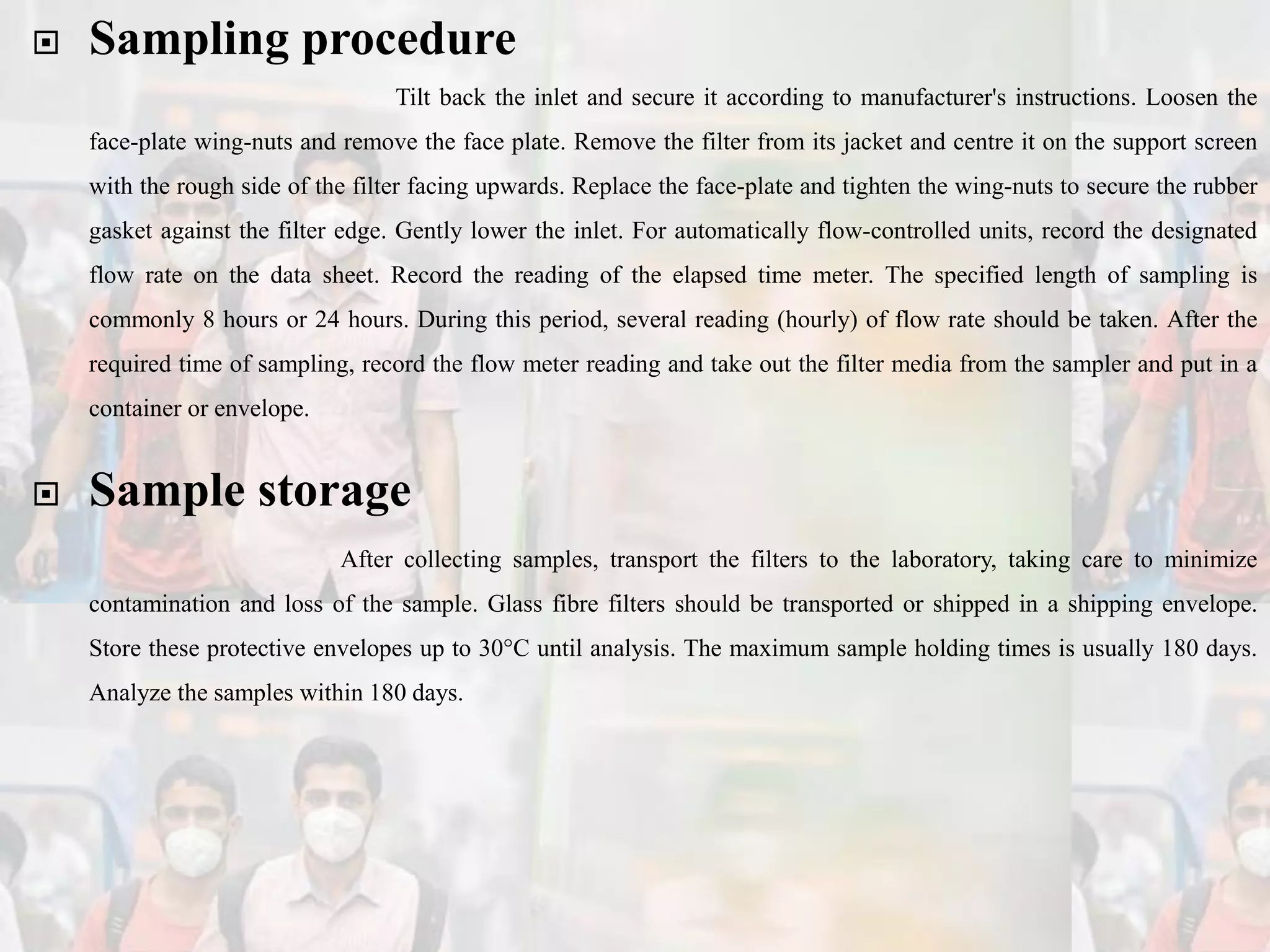 Guidelines For The Air Pollution Sampling & Analysis | PDF