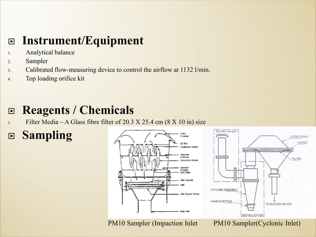 Guidelines For The Air Pollution Sampling & Analysis | PDF