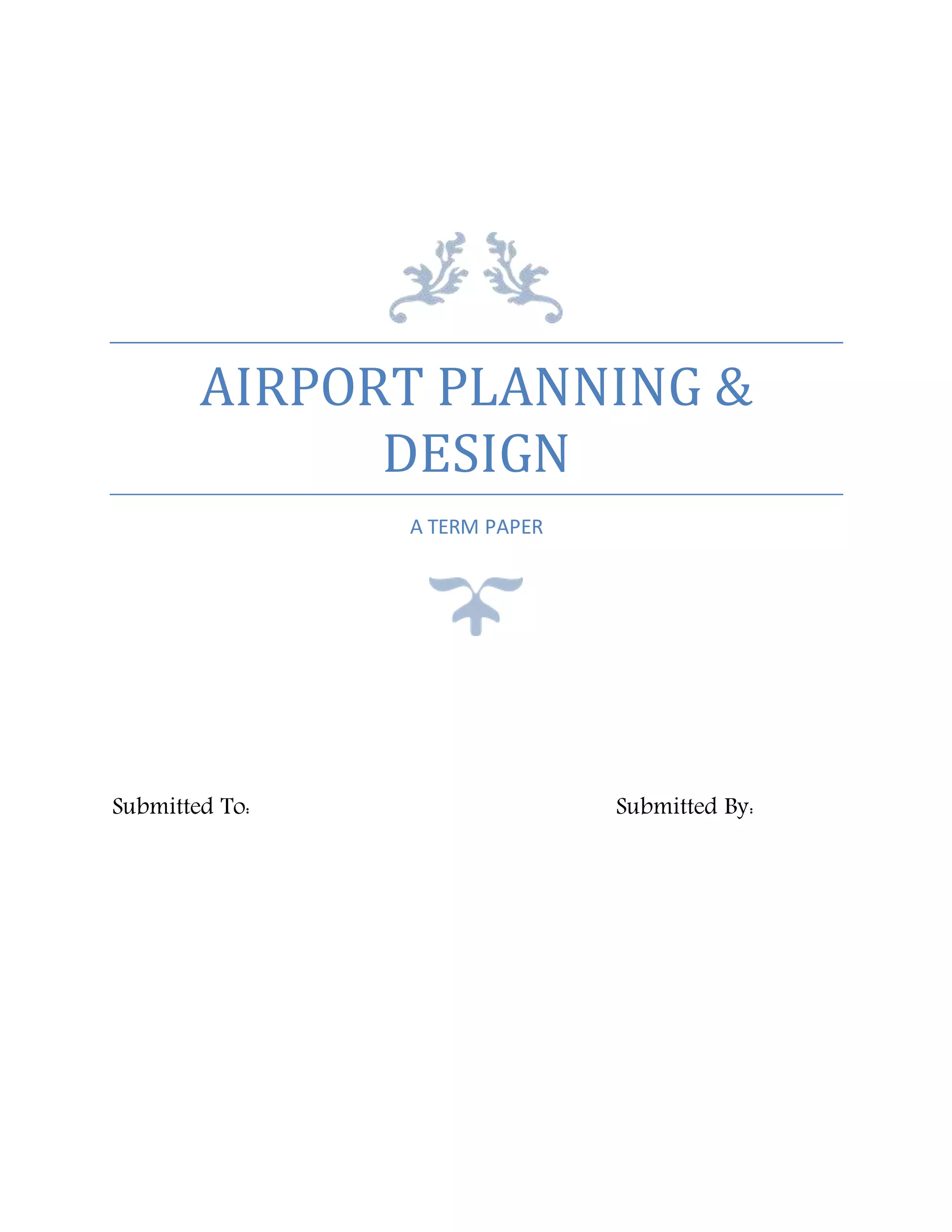 Airport Planning and Design | DOCX