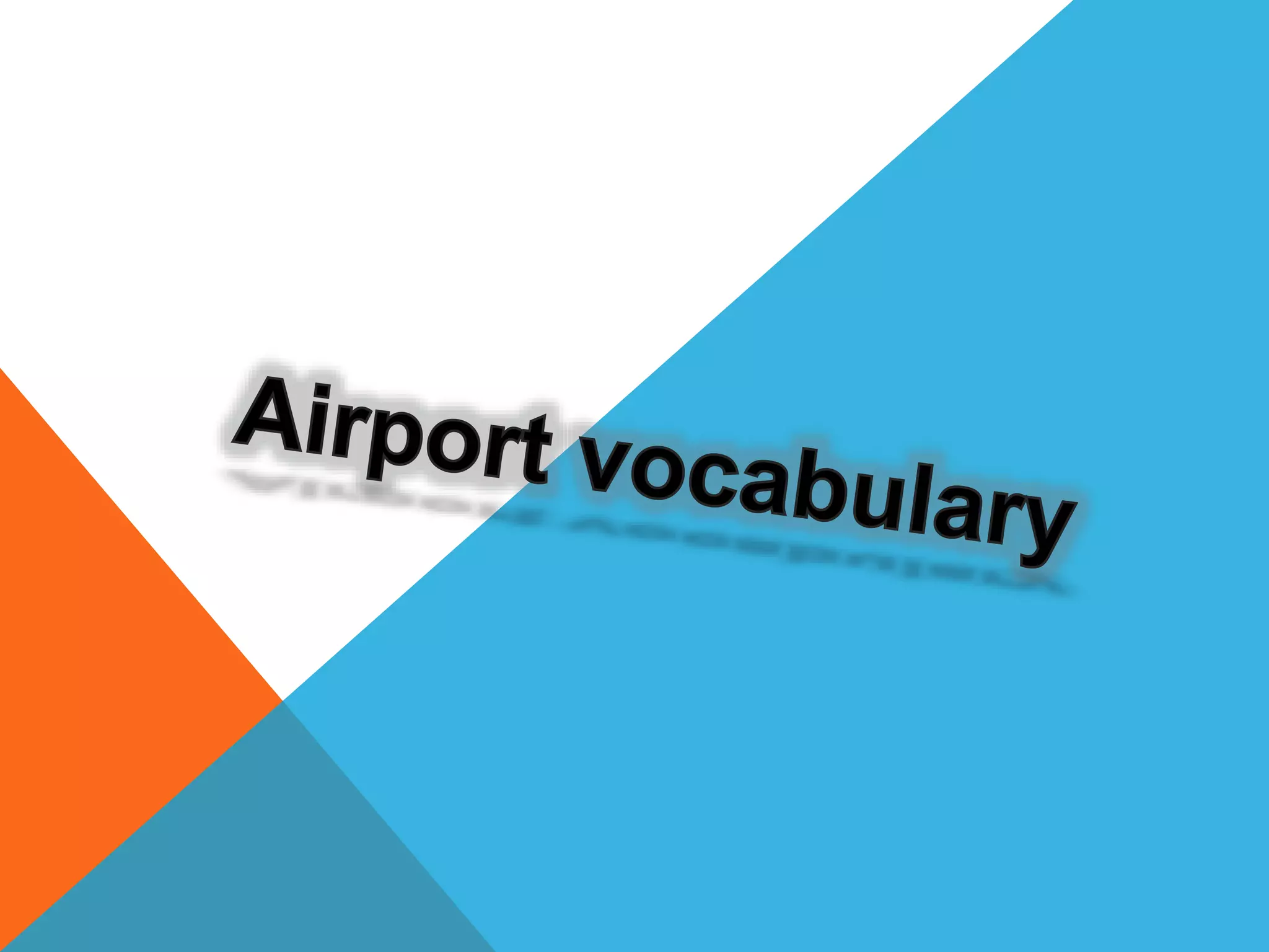 Airport english | PPTX