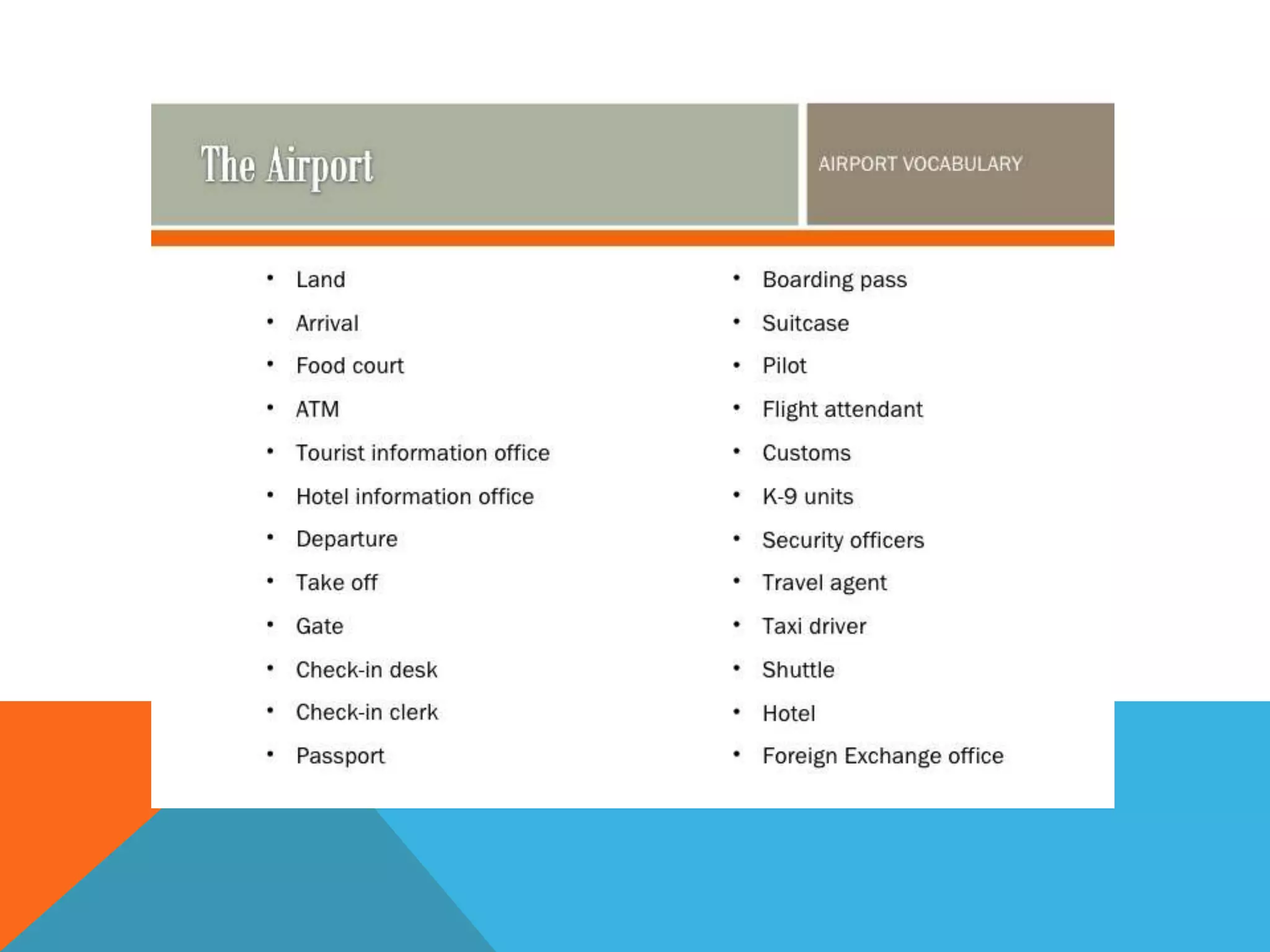 Airport english | PPTX