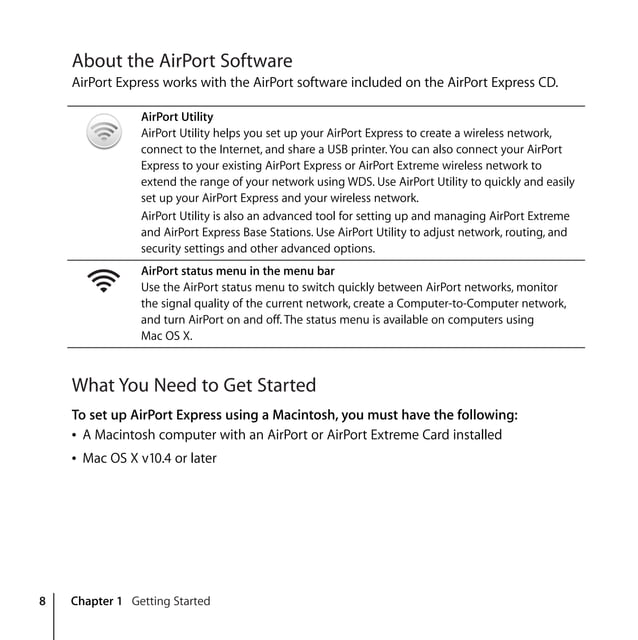 AirPort Express Setup Guide | PDF