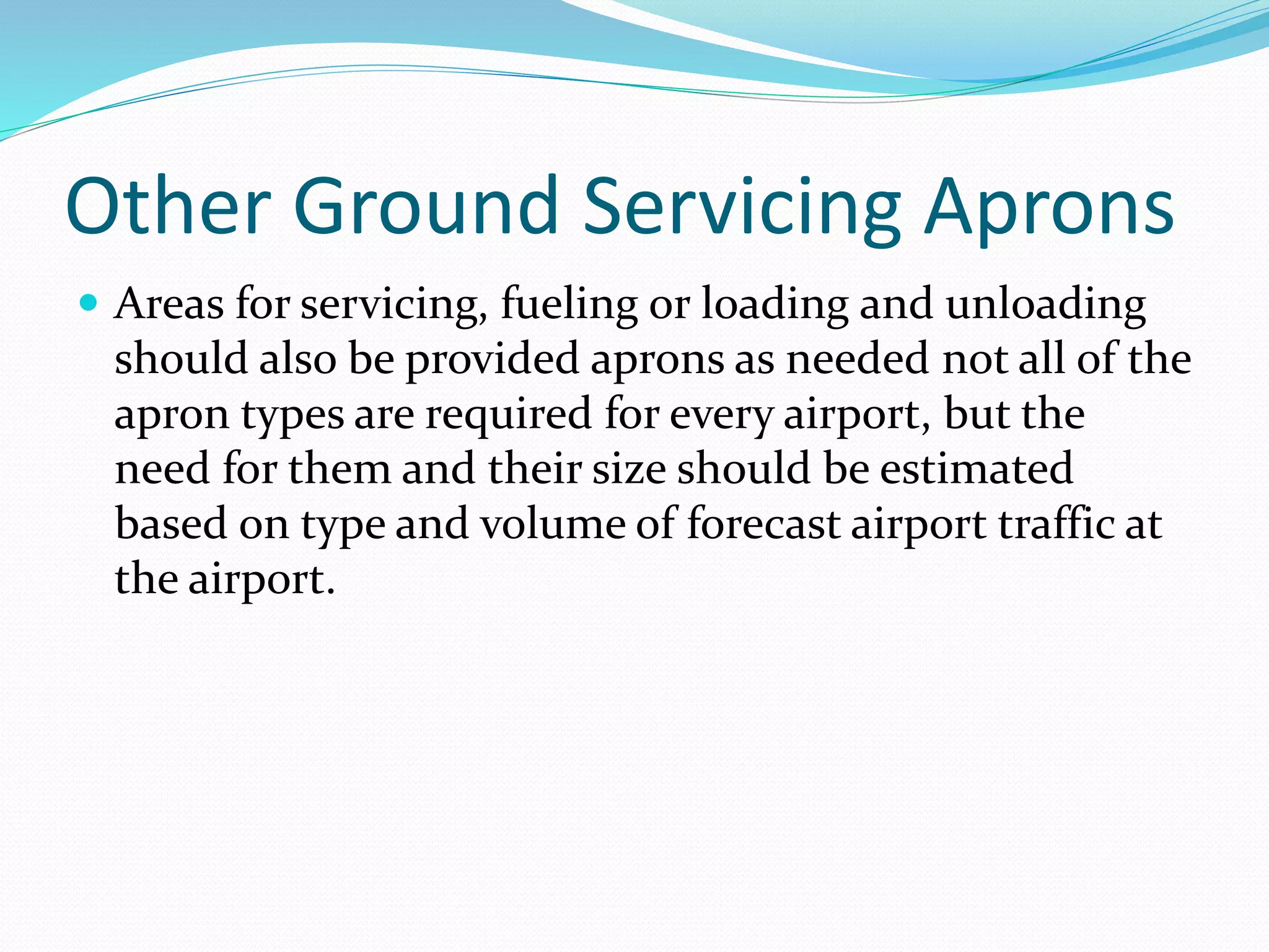 Airport apron and holding bays | PPTX