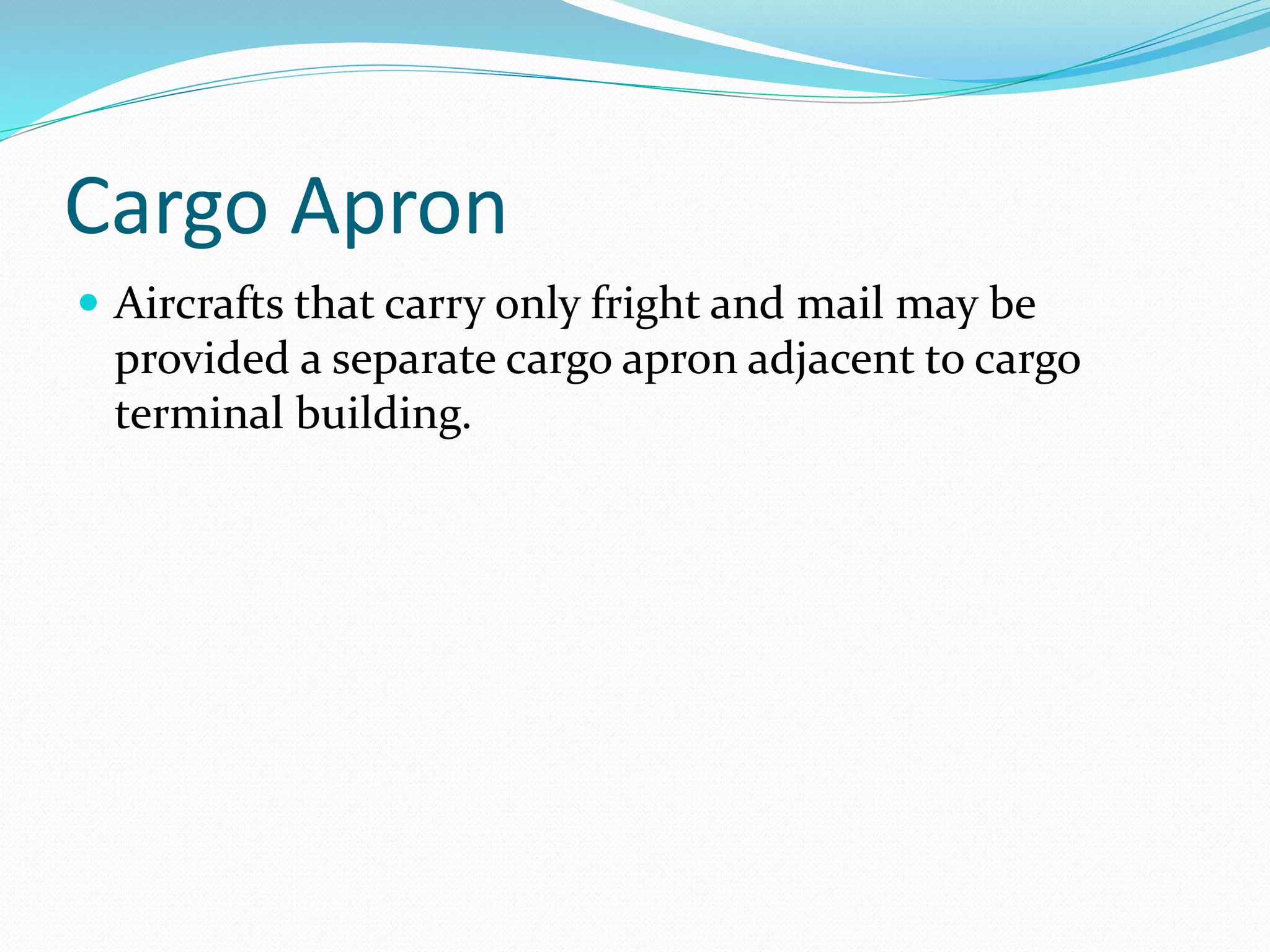 Airport apron and holding bays | PPTX