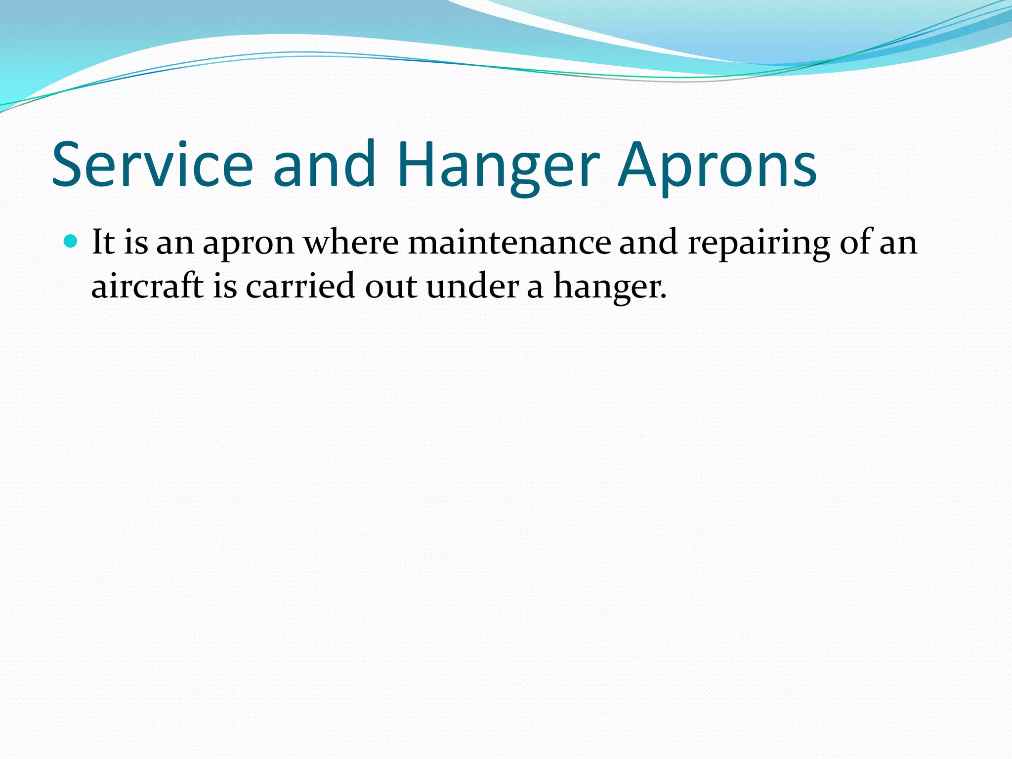 Airport aprons & holding bays | PPTX