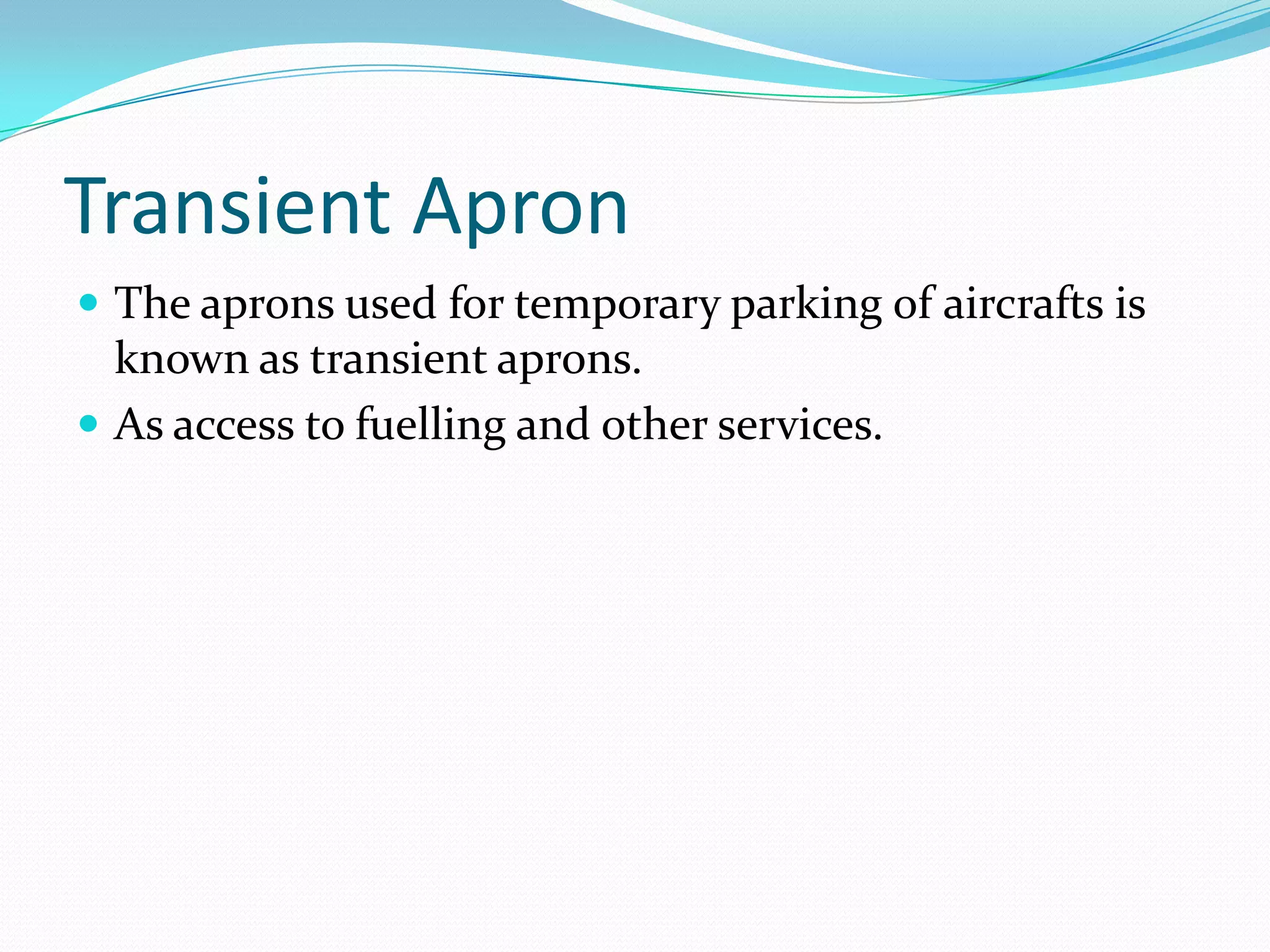 Airport aprons & holding bays | PPTX