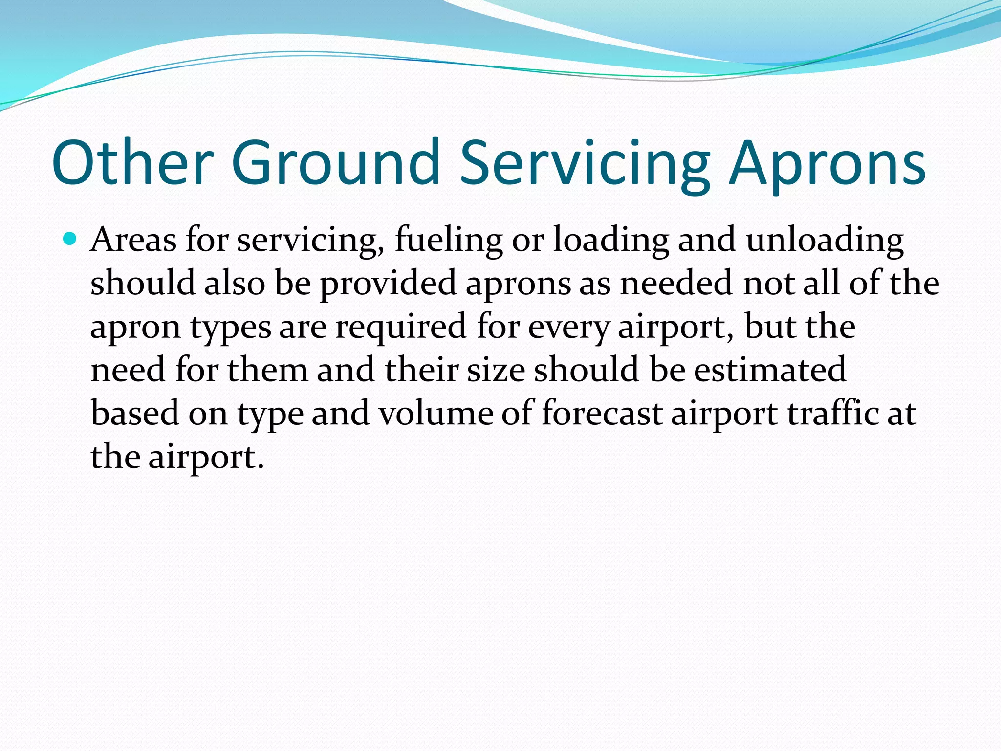 Airport aprons & holding bays | PPTX