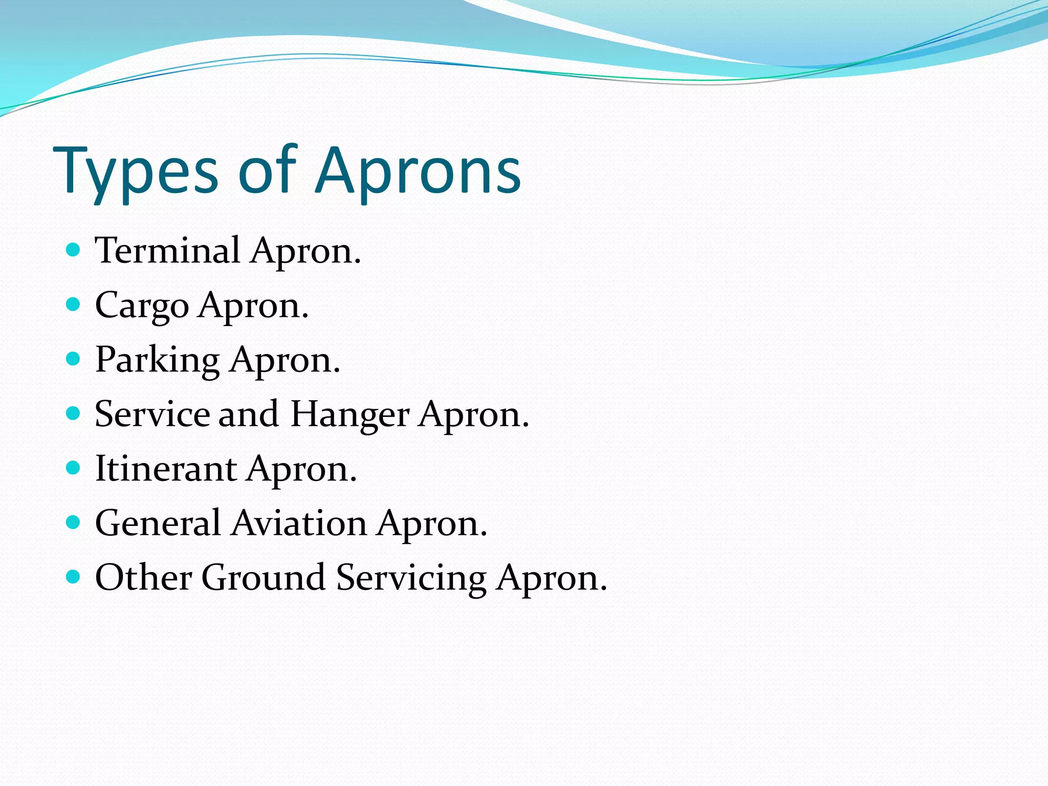 Airport aprons & holding bays | PPTX