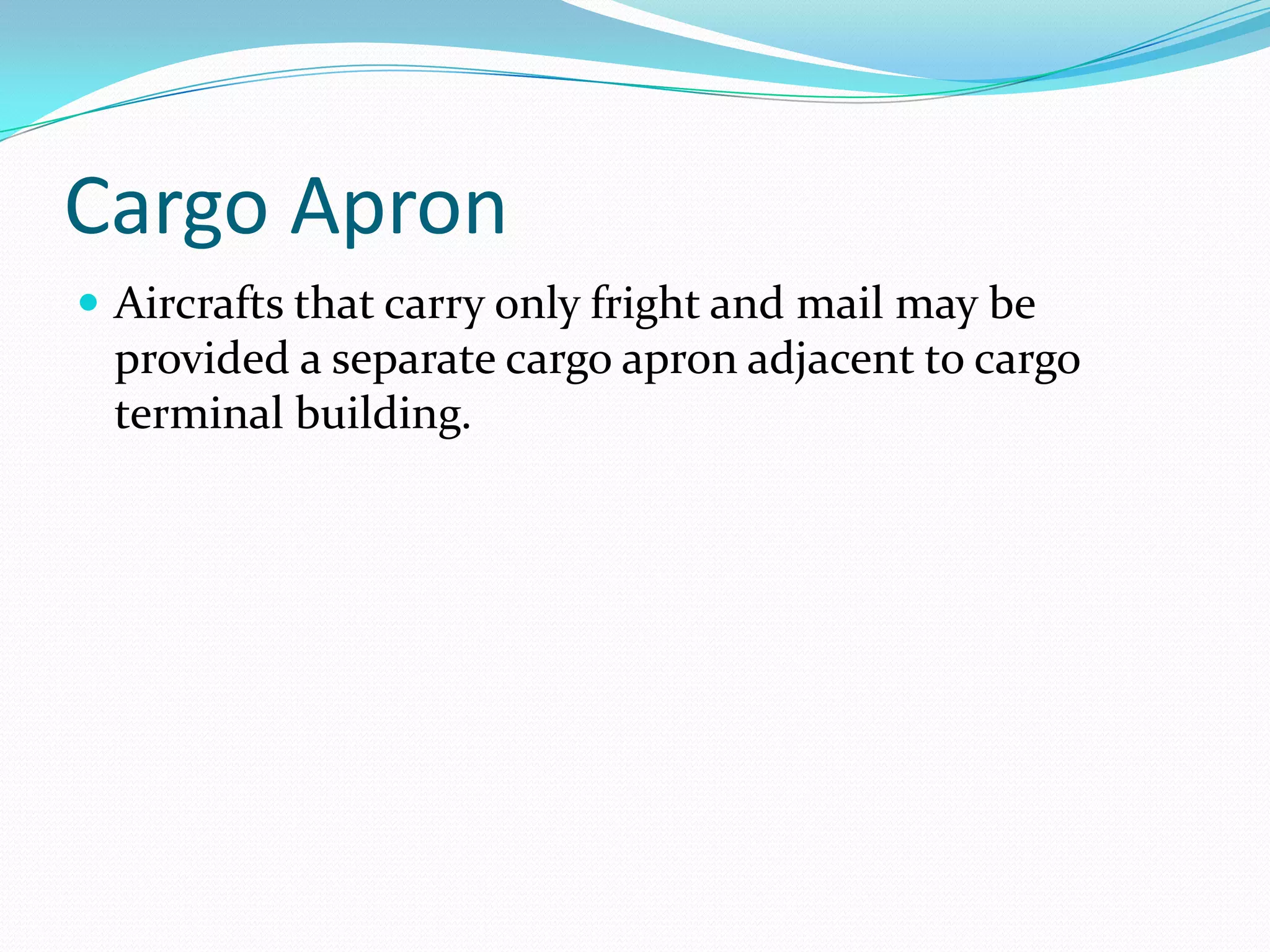 Airport aprons & holding bays | PPTX