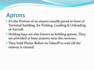 Airport aprons & holding bays | PPTX