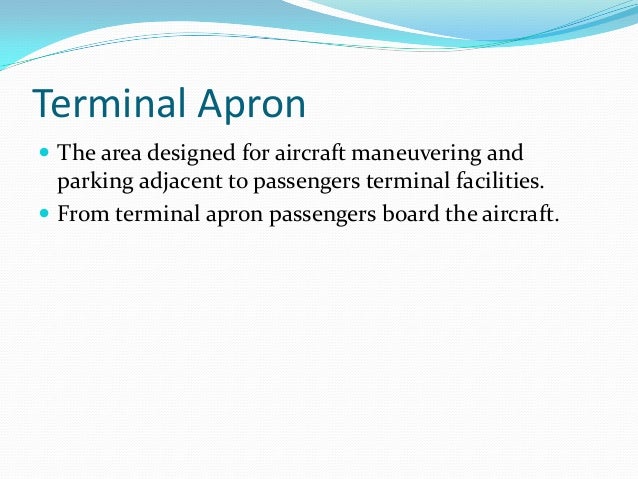 Airport aprons & holding bays