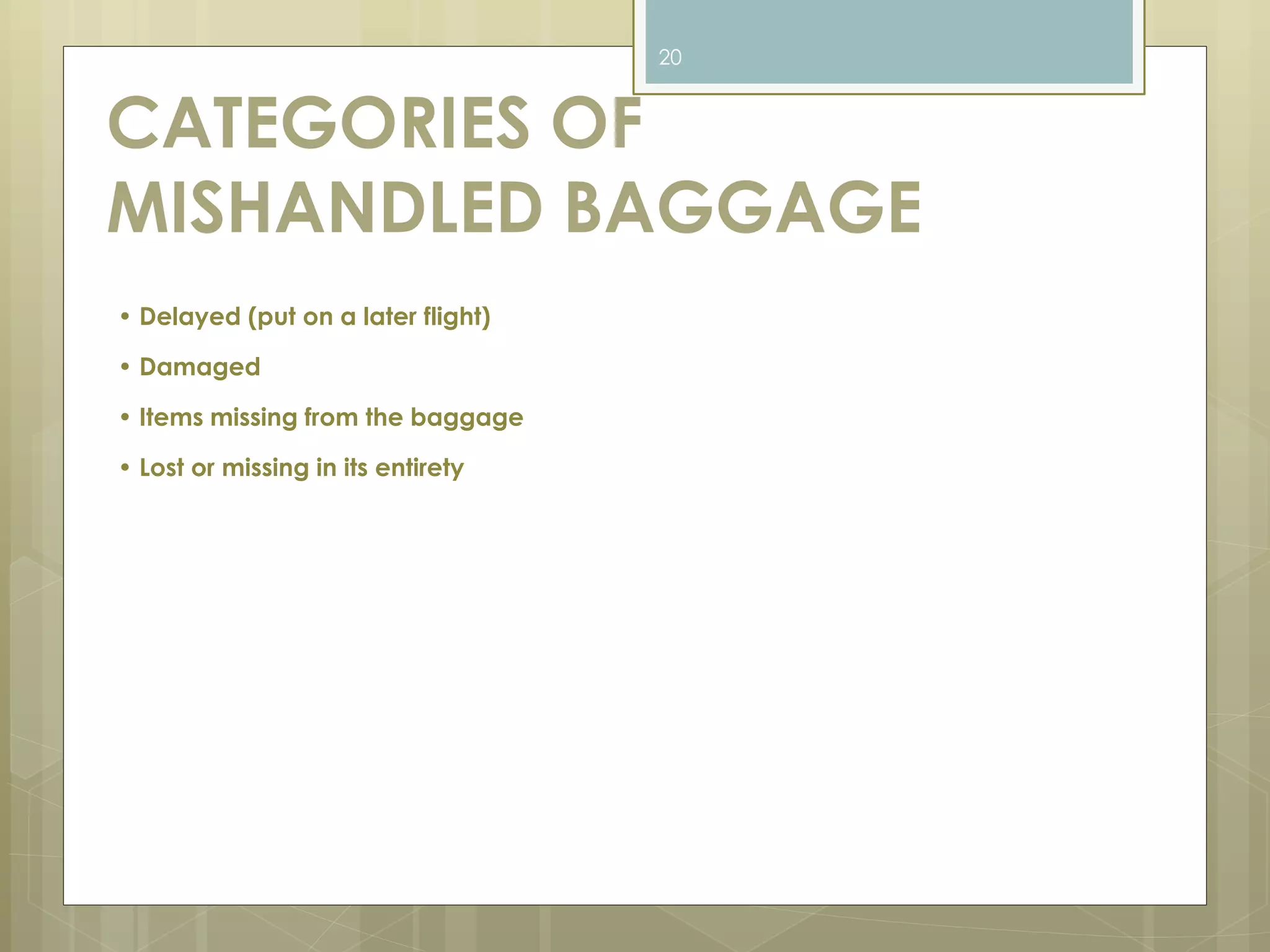 Airport Baggage Handling System | PPTX