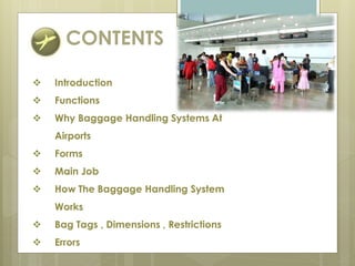Airport Baggage Handling System | PPTX