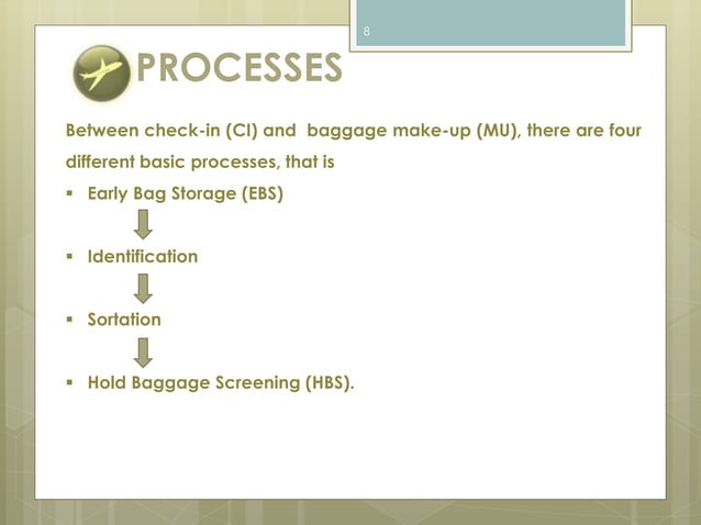 Airport Baggage Handling System | PPTX