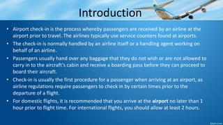 Airport check in process improvement | PPTX