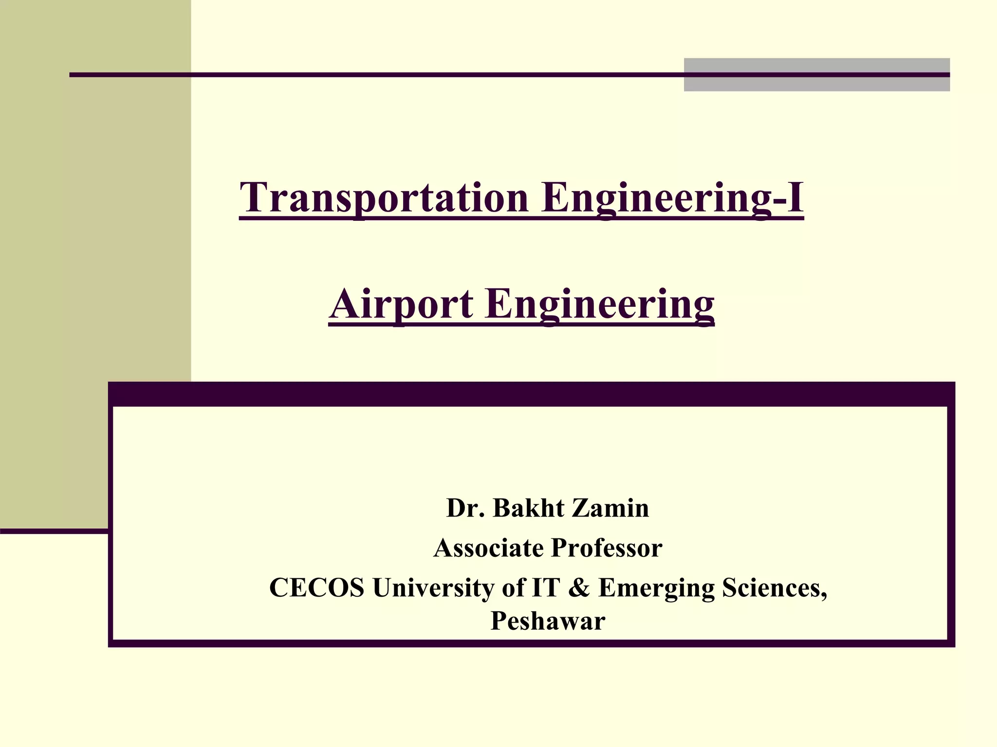 Airport Classification Lecture 14.pptx