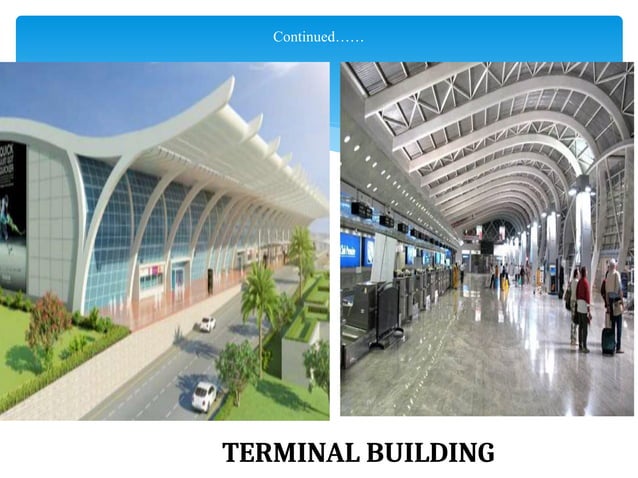 Airport Components Part2 ppt.pptx-Apron,Hangers,Terminal building | PPTX