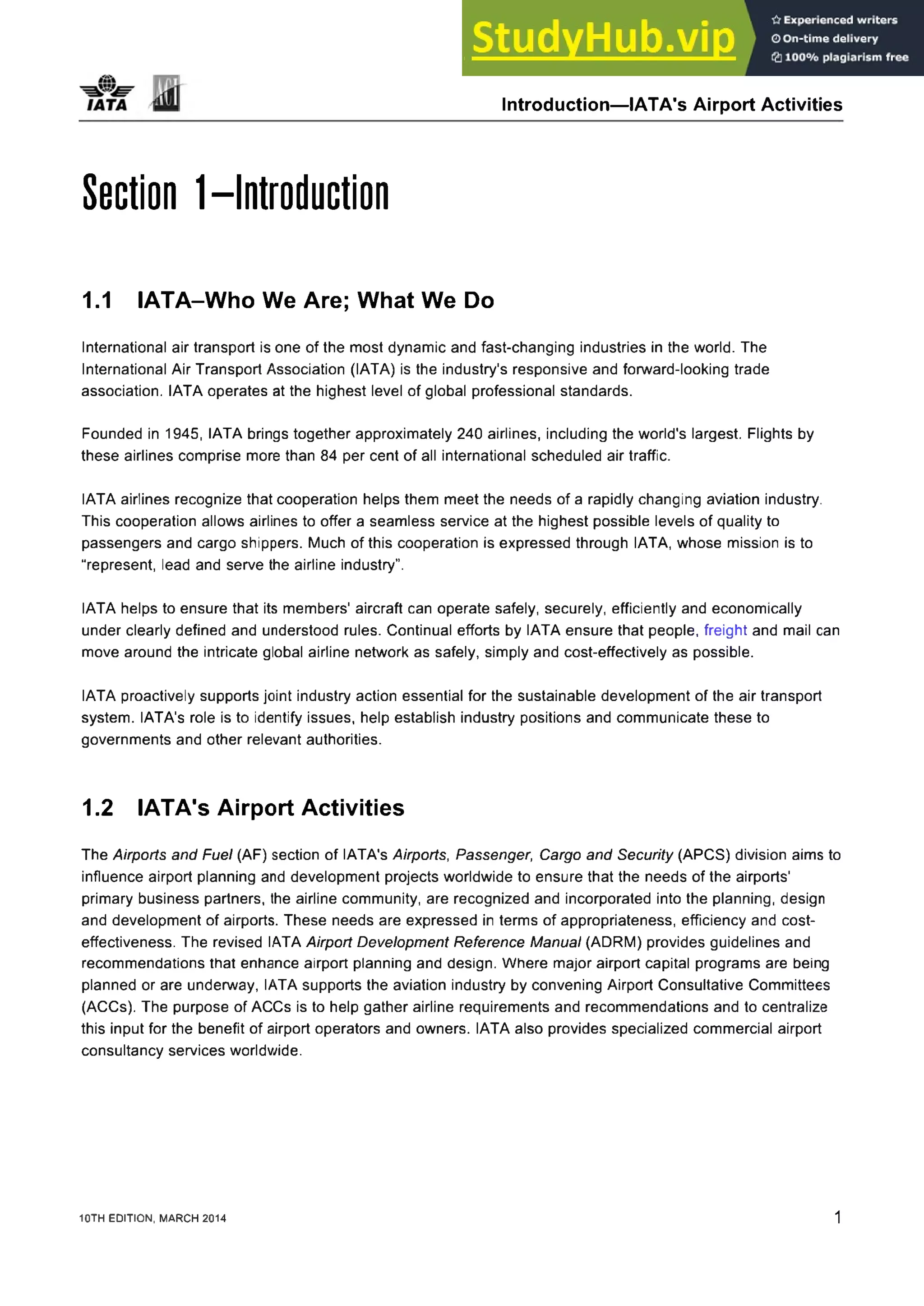 Airport Development Reference Maneal Forecasting and Planning sections ...