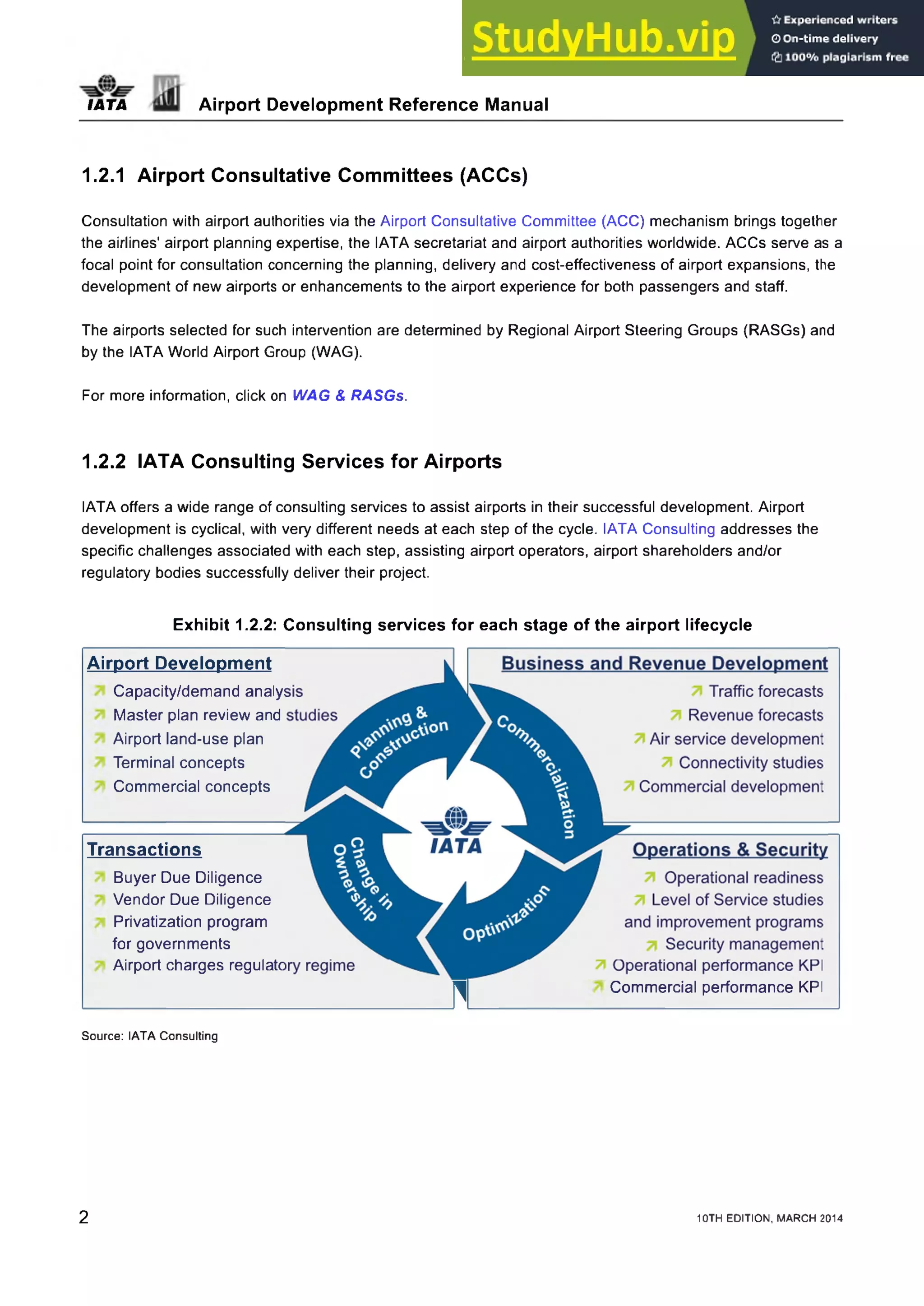 Airport Development Reference Maneal Forecasting and Planning sections produced in collaboration ...