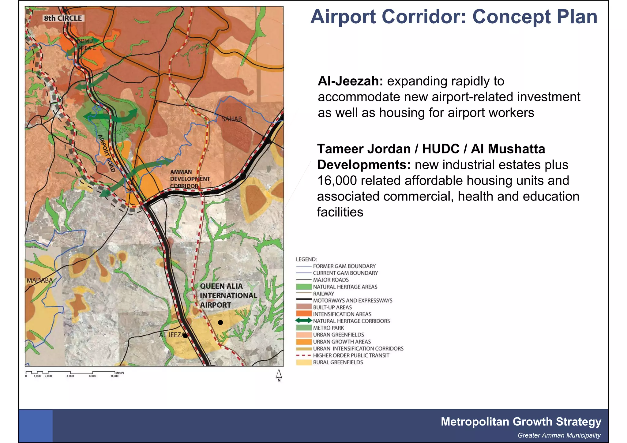 Airport Road Land Use Concept Plan | Amman Institute | PDF