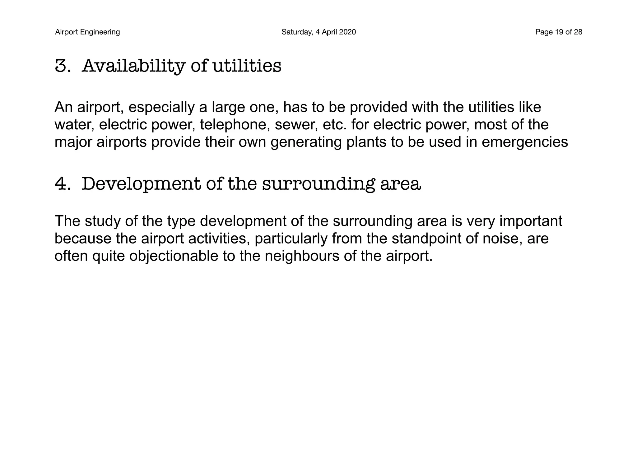 Presentation on Airport Engineering | PDF