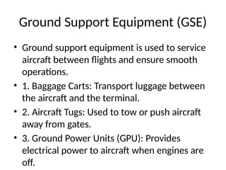 Airport Equipment Presentation for beginners | PPTX