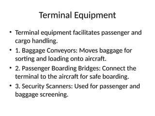 Airport Equipment Presentation for beginners | PPT