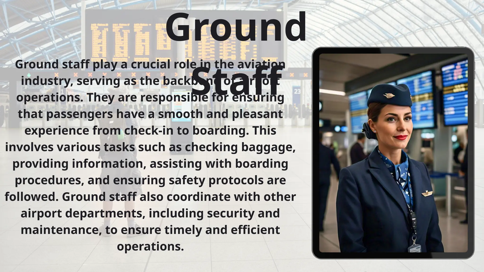 Airport Ground Staff/Ground Crew Course Details | PPTX