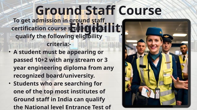 Airport Ground Staff/Ground Crew Course Details | PPTX | Air Travel ...