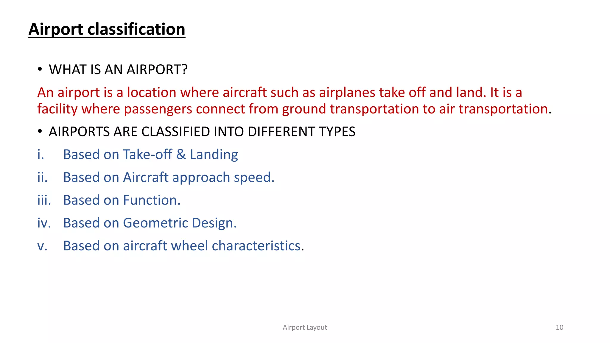 Airport layout | PPTX