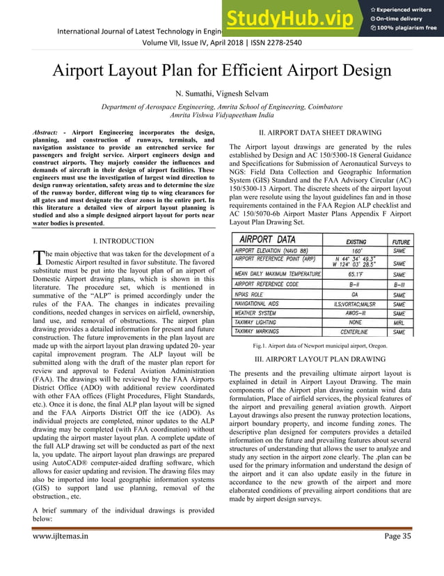 Airport Layout Plan For Efficient Airport Design | PDF