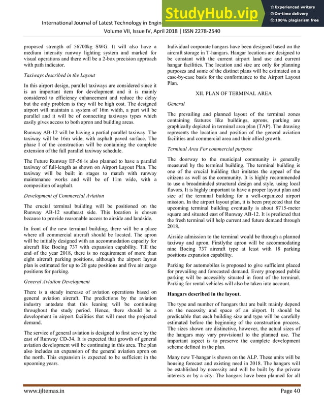Airport Layout Plan For Efficient Airport Design | PDF